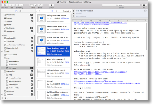 Together Might be the Evernote Alternative You're Looking For - Podfeet ...