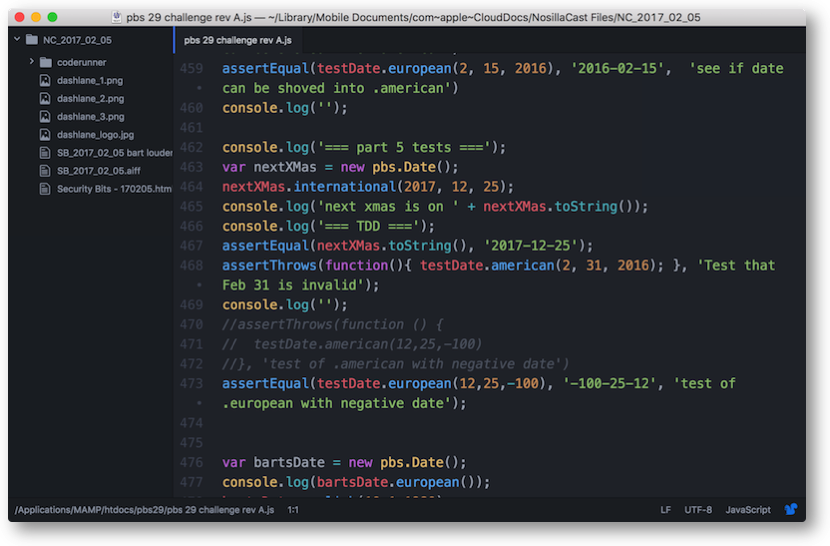 Hunt for the Perfect Code Editor Ends with CodeRunner - Podfeet Podcasts