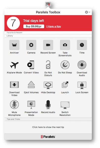 So Many Great Tools in Parallels Toolbox - Podfeet Podcasts