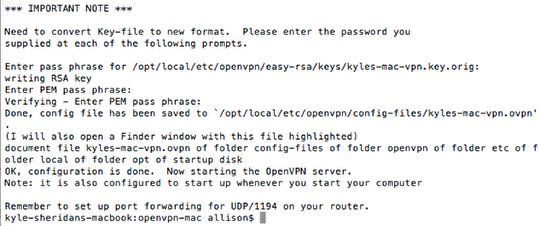 How To Set Up a VPN Server Using a Mac - Podfeet Podcasts