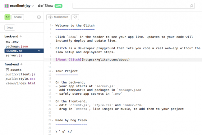 Glitch.com Web Learning Tool Review by Caleb Fong - Podfeet Podcasts
